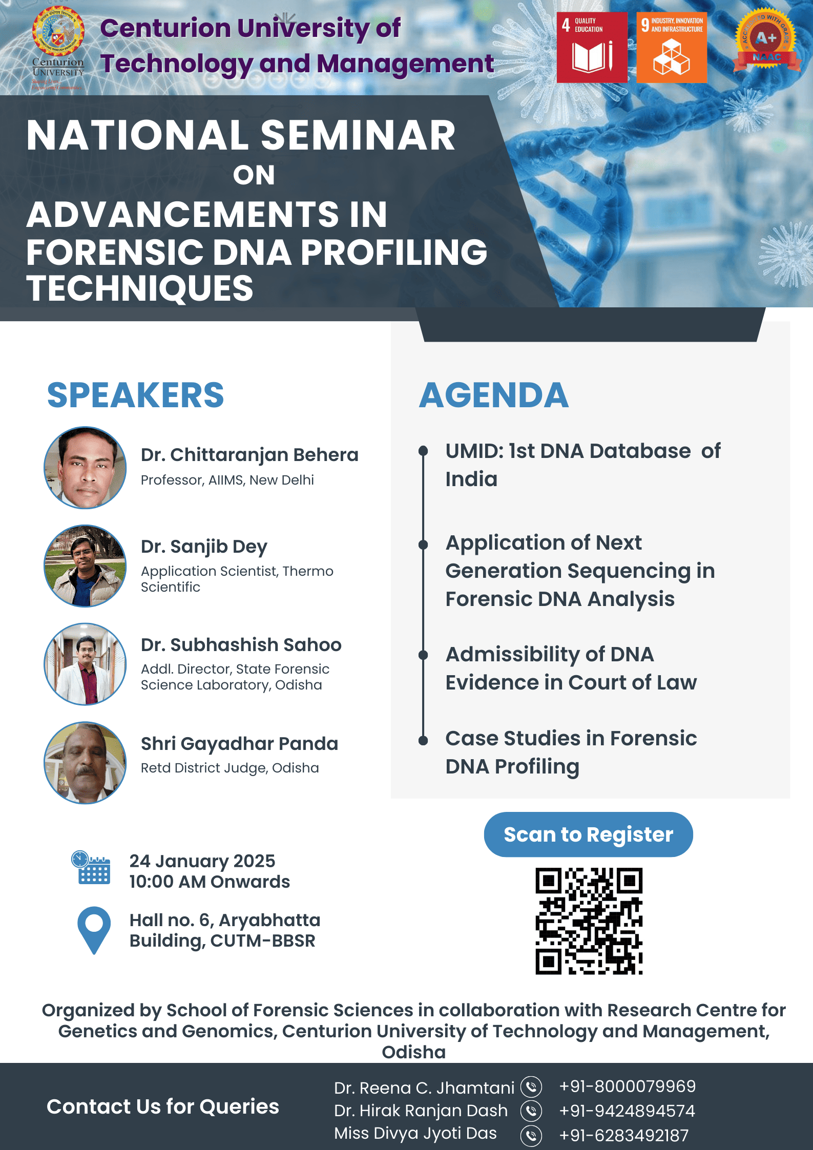 National Seminar on Advancements in Forensic DNA Profiling Techniques ...