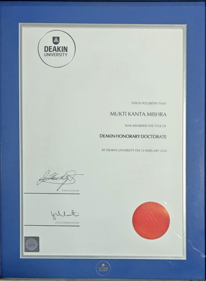 Prof. Mukti Kanta Mishra - Centurion